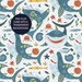 Baby Shark Digital Paper Pack Summer Digital Paper Ocean Digital Paper ...