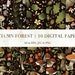 Autumn Digital Paper Fall Digital Paper Floral Graphic Seamless Pattern ...