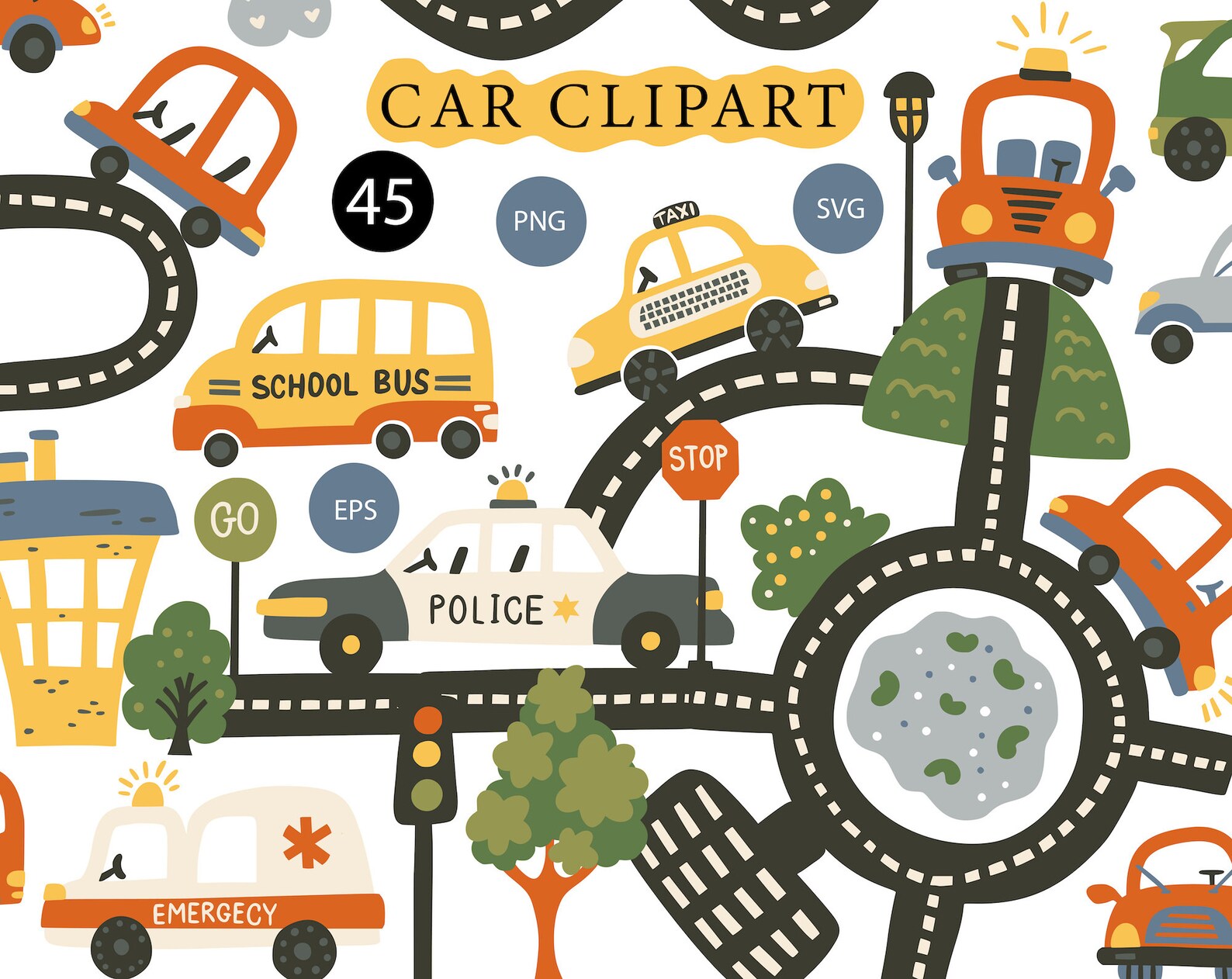 Transportation Clipart Cars Svg Bundle Truck Clipart Car Svg Car Clip ...