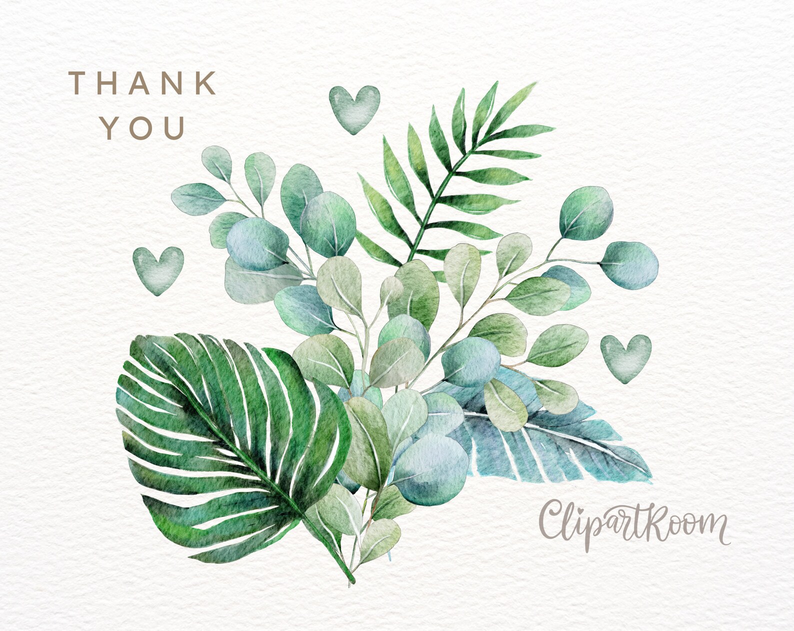Tropical Clipart Watercolor Clipart Eucalyptus Plant Tropical Leaves ...
