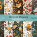 Boho Digital Paper Bundle Retro Digital Paper Chic Seamless Pattern ...