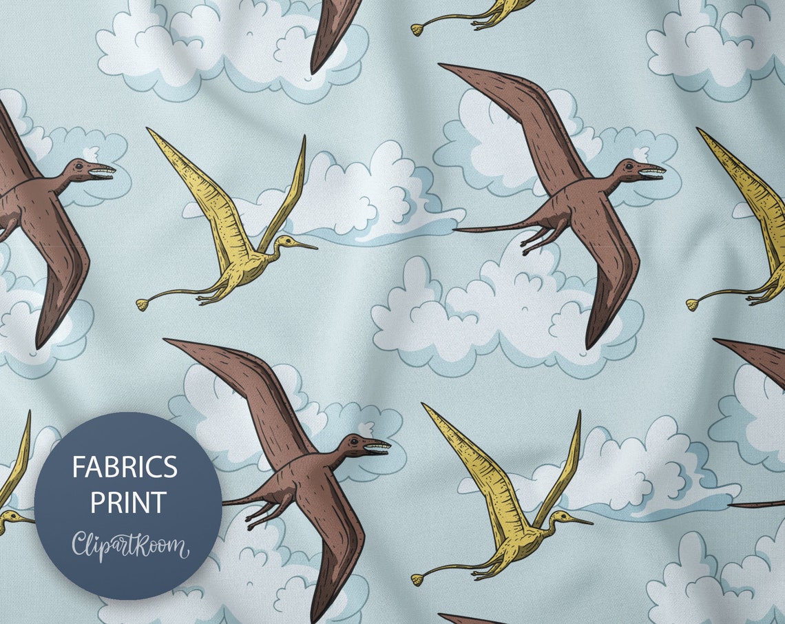 Dino Vector Seamless Files Dinosaur Print Baby Digital Paper | Etsy