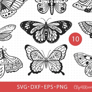 Monarch Butterfly Butterfly Svg Butterfly Png Moth Svg Files for Cricut ...