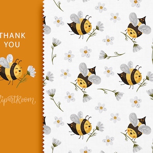 Bumble Bee Digital Paper Honey Bee Spring Digital Paper Summer Digital ...