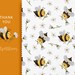 Bumble Bee Digital Paper Honey Bee Spring Digital Paper Summer Digital ...
