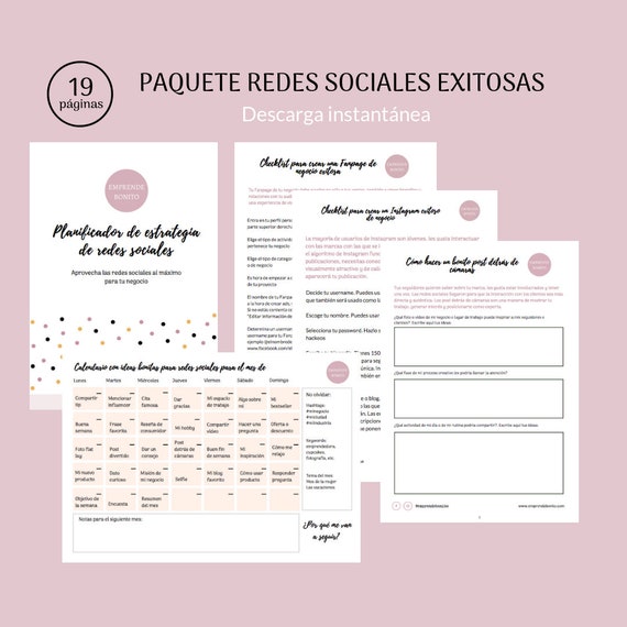 Bundle redes sociales exitosas para negocio - Etsy España