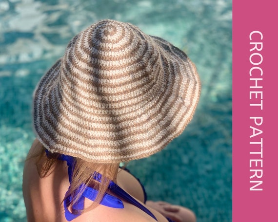 Spiral Crochet Summer Hat With Brim Pattern for Toddlers - Etsy
