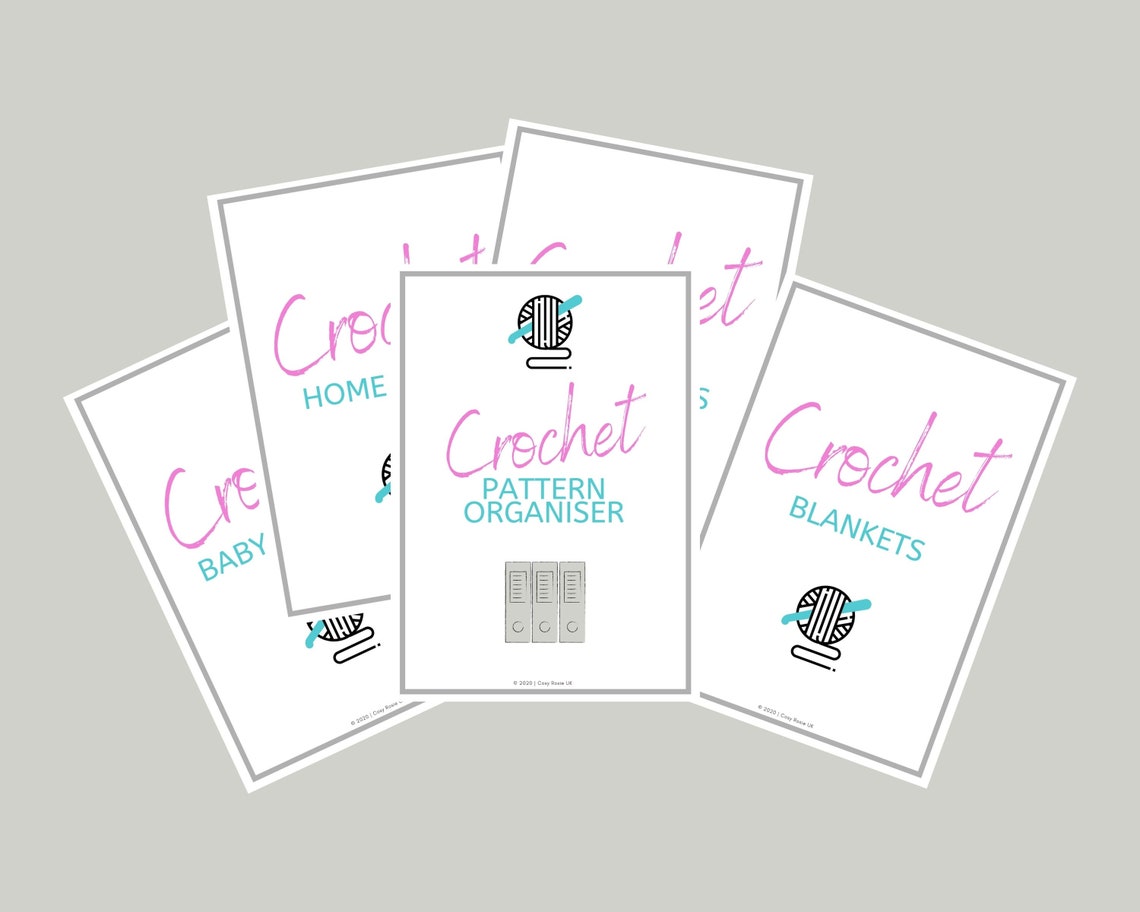 Printable Crochet Pattern Organiser Craftroom Organisation, Crochet ...