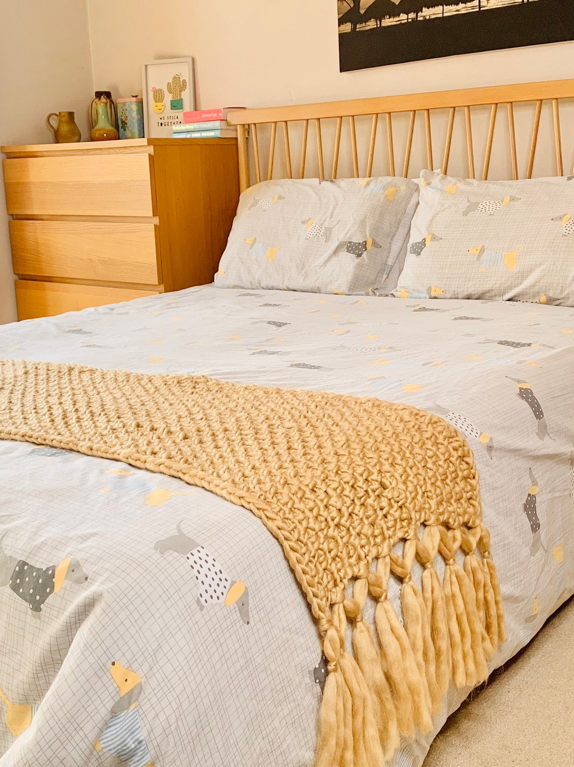 Crochet Bed Runner Pattern for Beginners Uses Super Bulky Yarn - Etsy