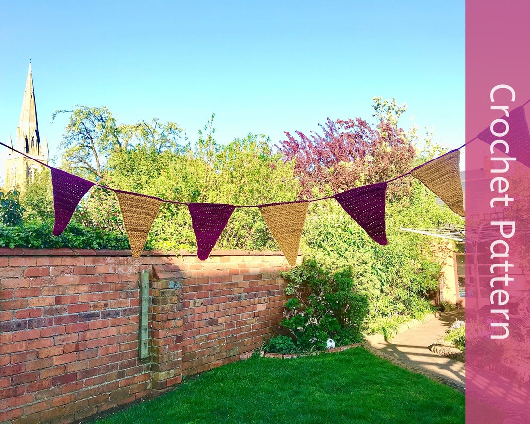 Bunting Crochet Pattern | Easy to Follow Crochet Pattern to Make Your ...