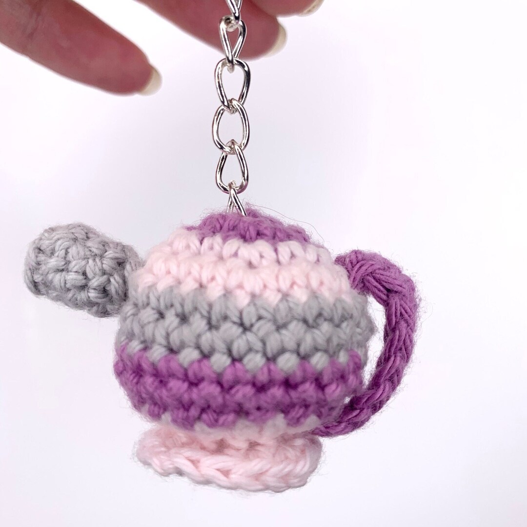 Tiny Tea Pot Keychain Crochet Pattern, Teapot Amigurumi Pattern ...