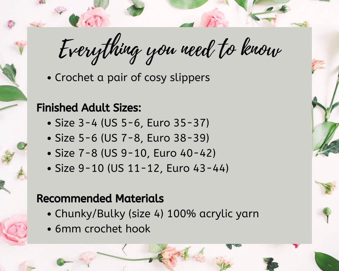 Beginner Crochet Slipper Boot Pattern in Adult Sizes, Simple Crochet ...
