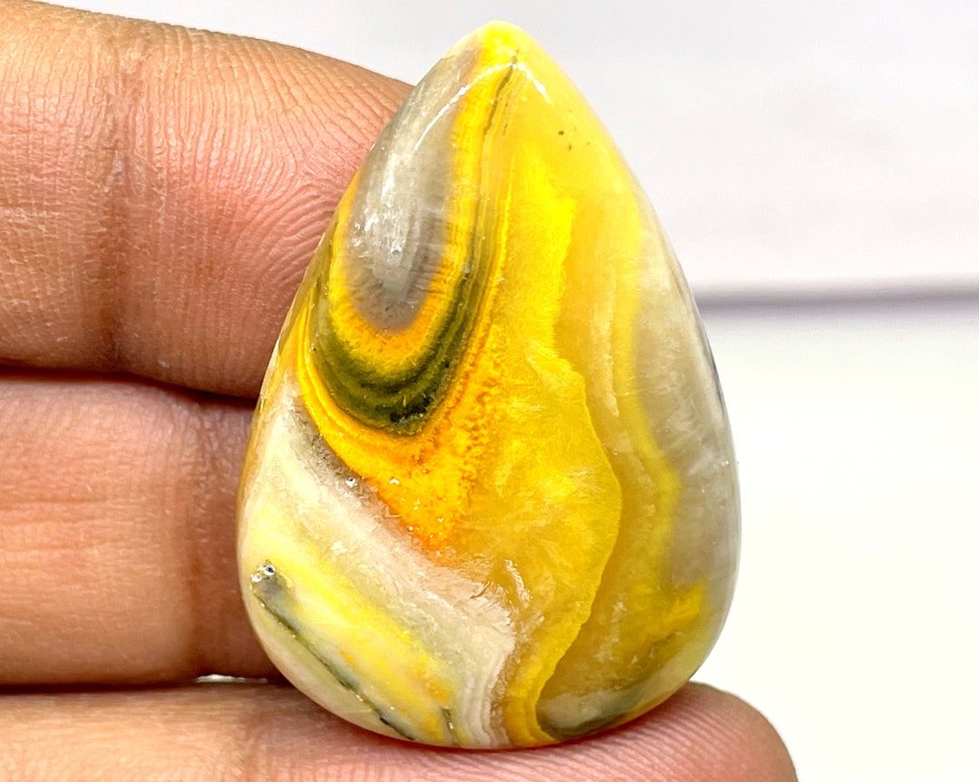 Bumblebee Gemstone,bumblebee Cabochon,bumblebee Teardrop Shape Cabochon ...