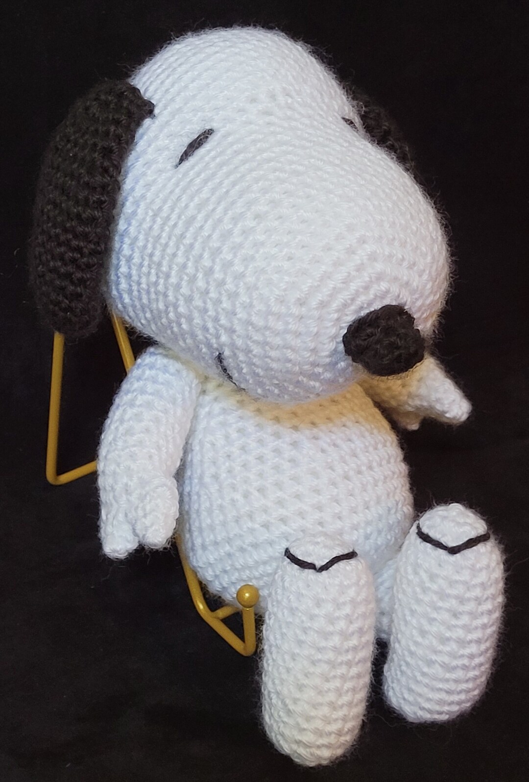 Crocheted Snoopy Stuffed Animal (11.5"x 6") (item #58) - Etsy