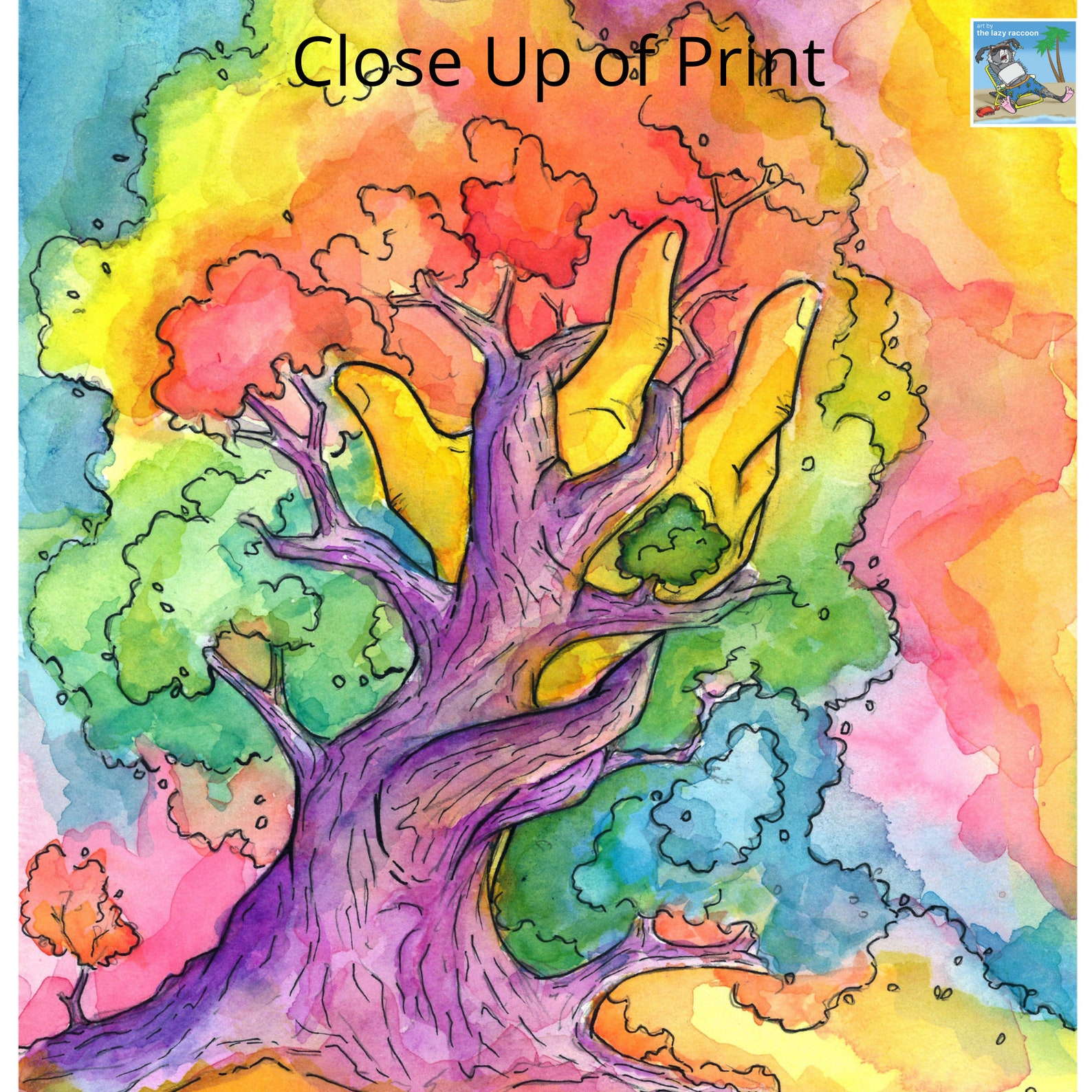 Bible Themed Tree Watercolor Print With Bible Verse From the Book of ...