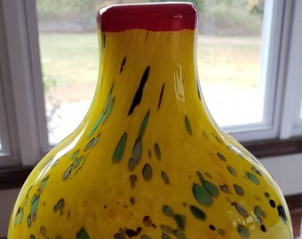 Splatter Glass Vase | Etsy