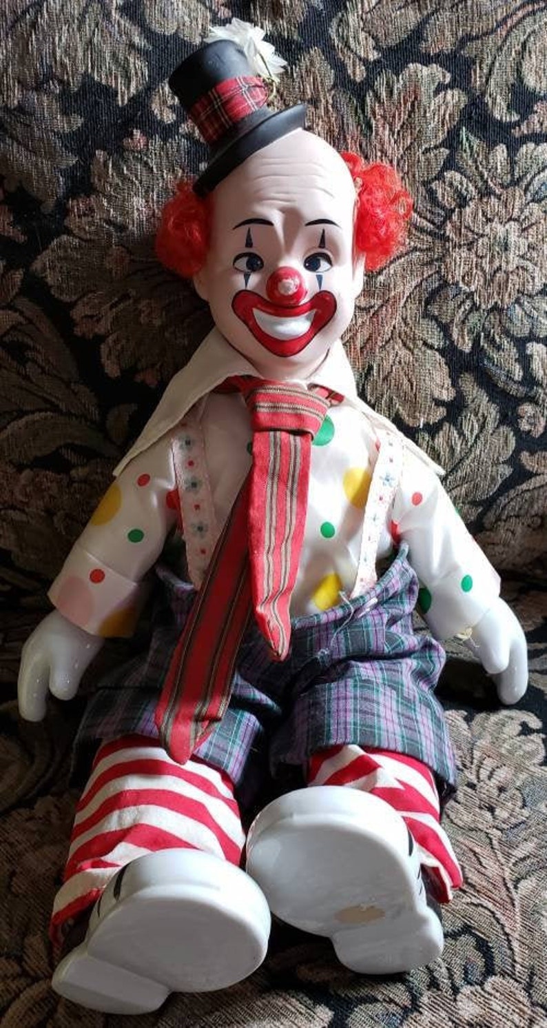 Chester the Musical Clown Porcelain Clown Musical Doll - Etsy