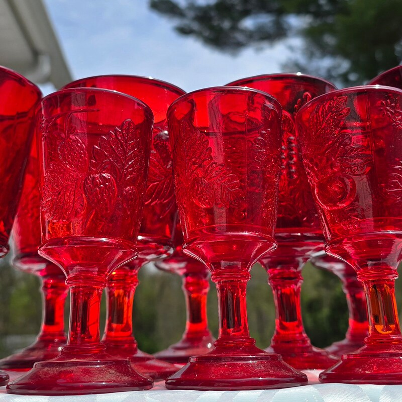Viking Glass Ruby - Etsy