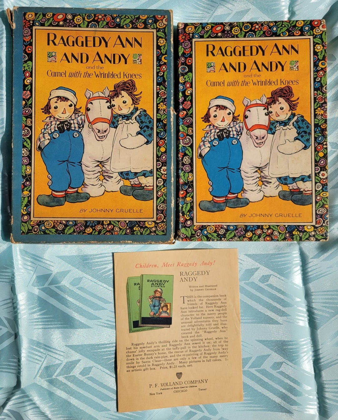 Rare, 1924, Raggedy Ann and Andy, Camel With the Wrinkled Knees, Box ...