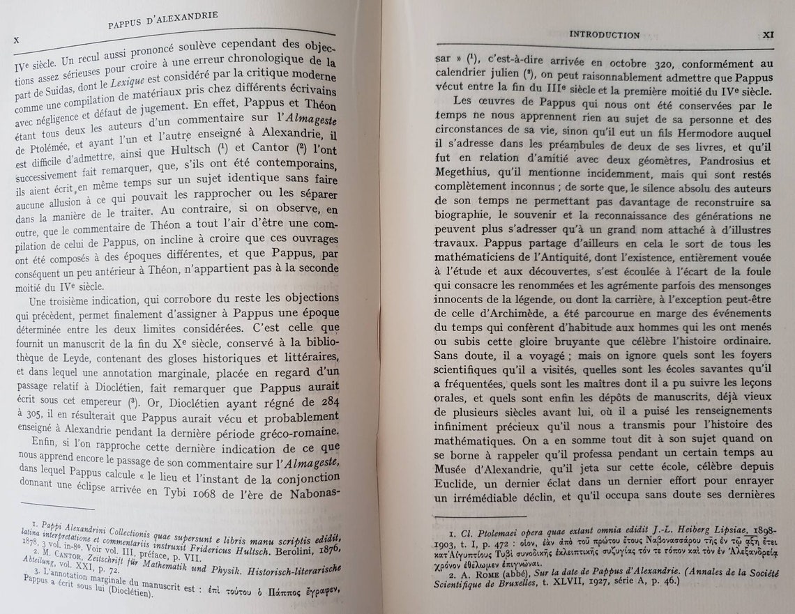 Scarce 1933 Pappus Of Alexandria The Mathematical | Etsy