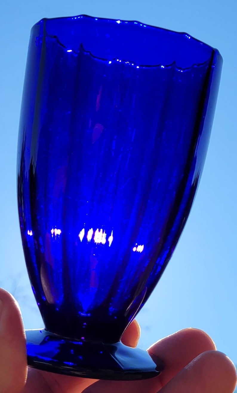 1930's Vintage New Martinsville Addie 34 12 Sided - Etsy