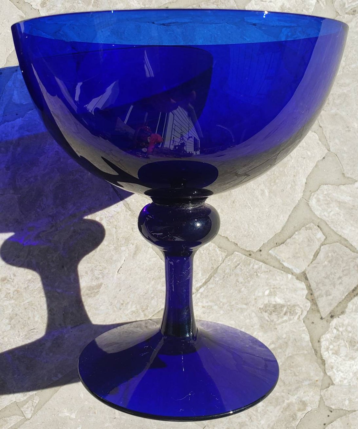 Par azul cobalto copa de champán copas sherbet copas | Etsy