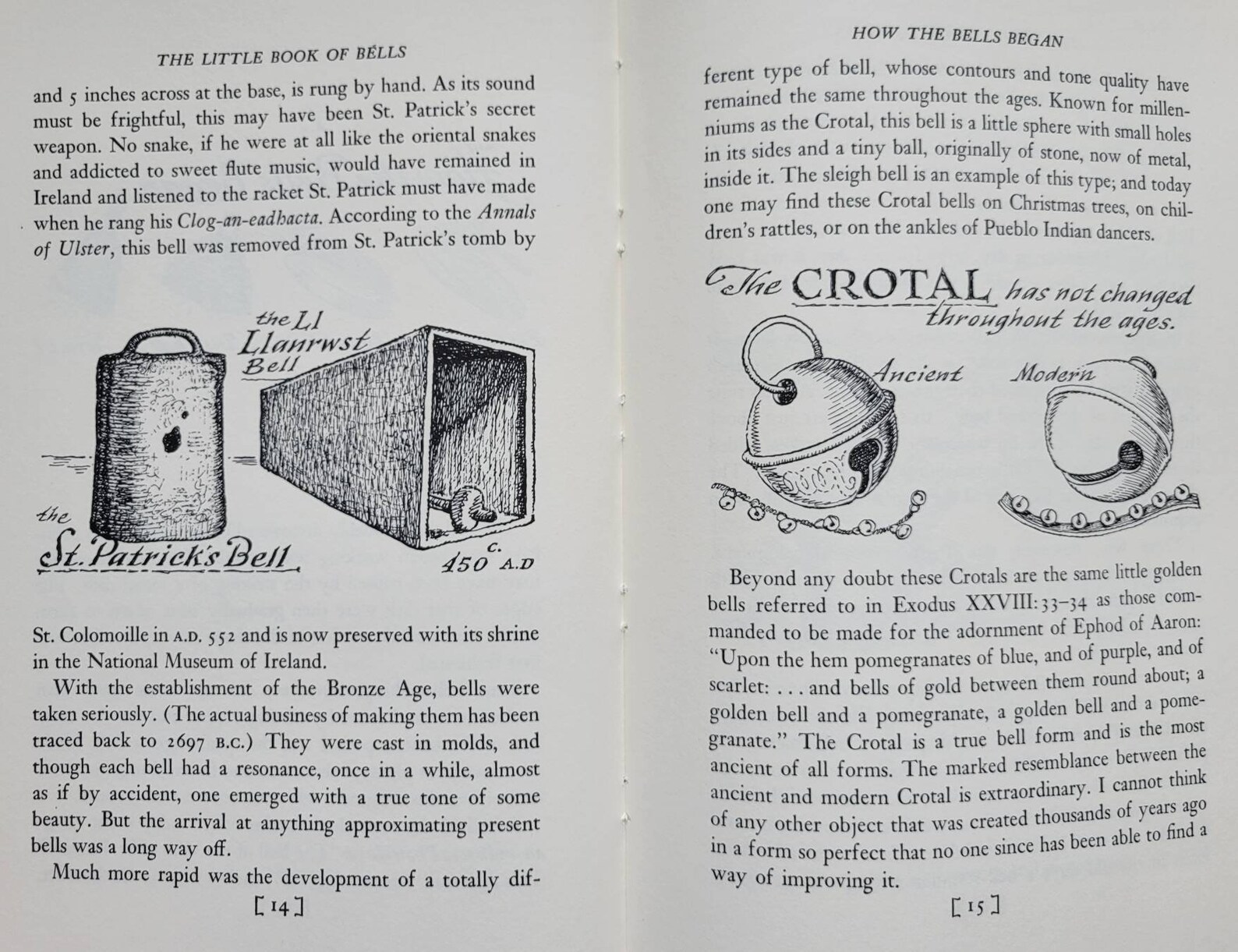 1964 the Little Book of Bells Eric Hatch History Nature - Etsy