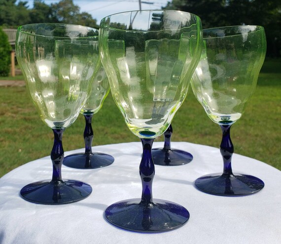 Rare 1930's Tiffin Glass US Glass Straight Optic Stem | Etsy