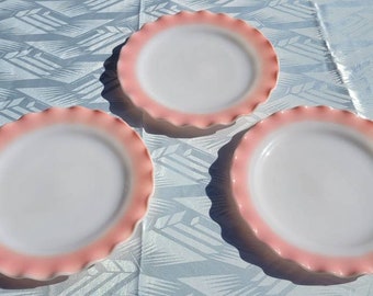 Pink Ruffle Plate - Etsy