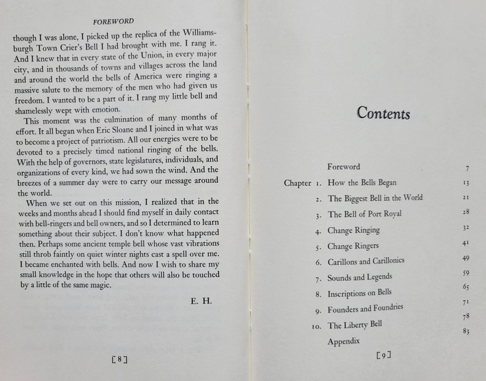 1964 the Little Book of Bells Eric Hatch History Nature - Etsy