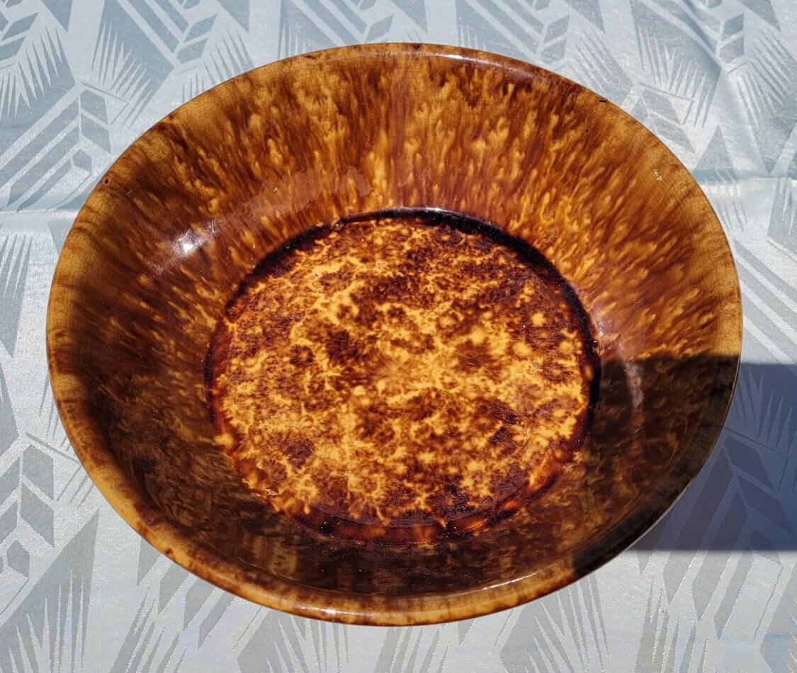 Antique 19th Century Bennington Rockingham Glaze Yellow - Etsy