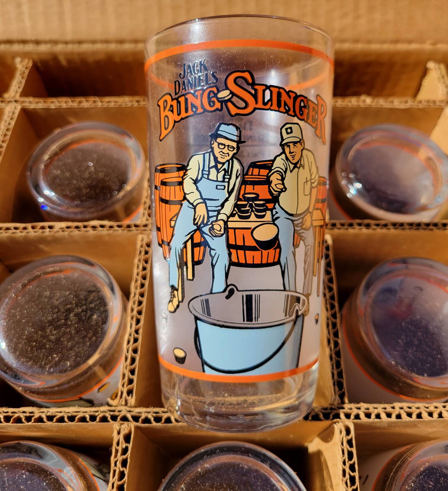 Jack Daniels Tumblers Bung Slinger Corn Hole 12 Oz Glass - Etsy