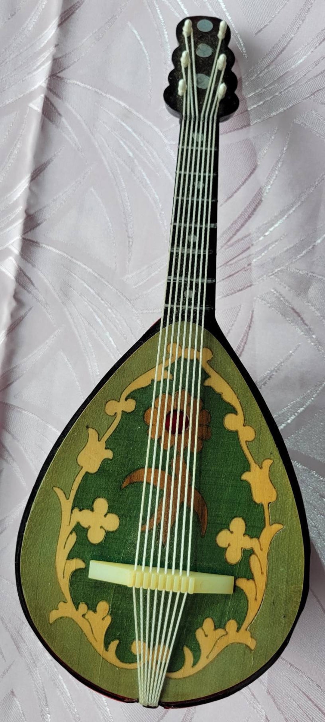 1960's Italy Souvenir Miniature Mandolin Music Box - Etsy