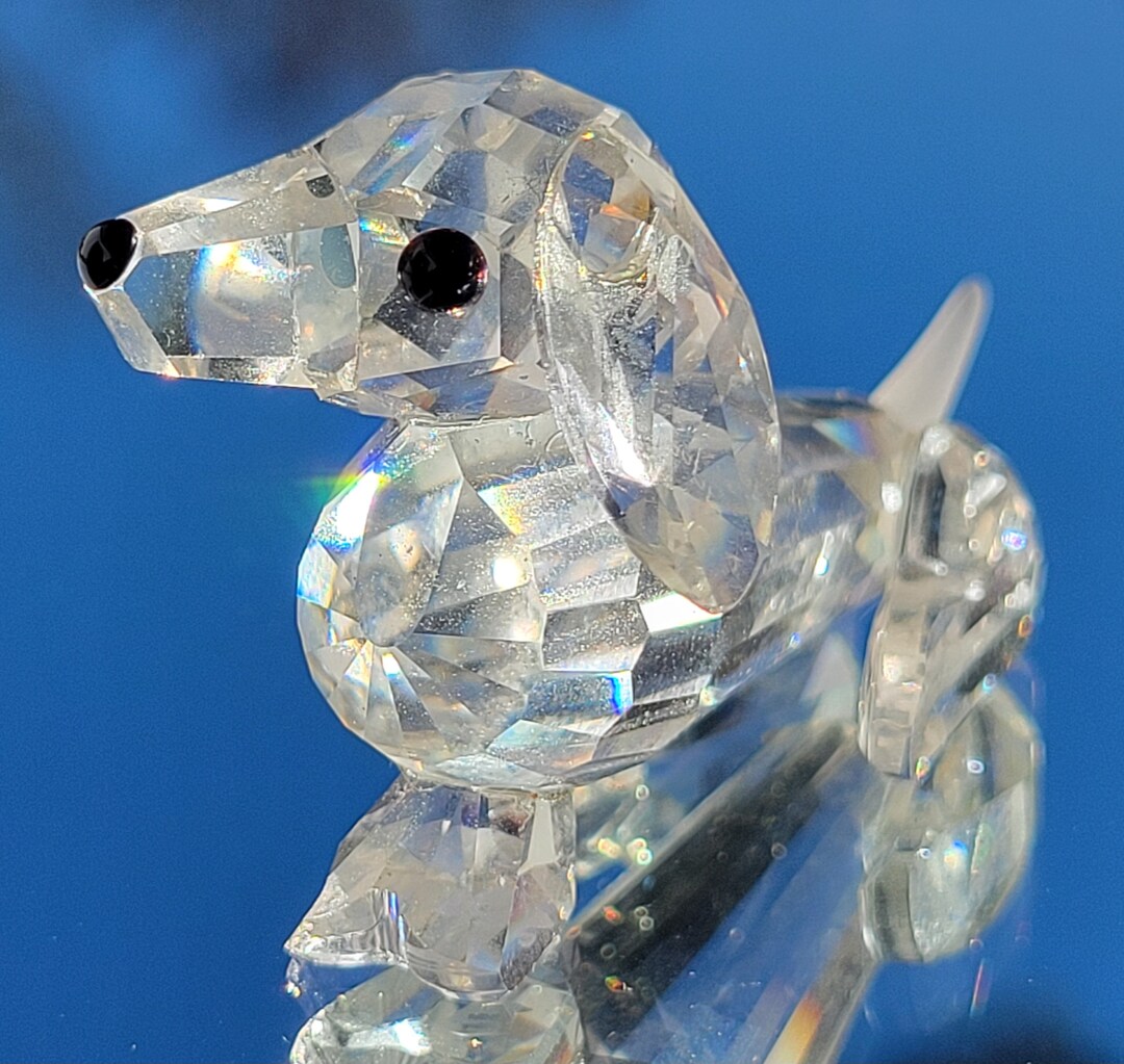 Swarovski, 30%, Leaded, Crystal, Dachshund, Frosted Tail, Pet's Corner ...
