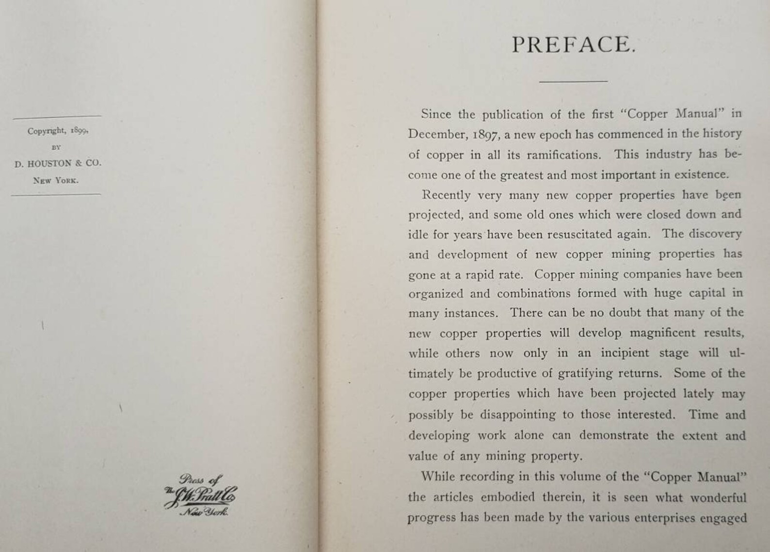 1899 Copper Manual Copper Mines Copper Statistics Copper | Etsy