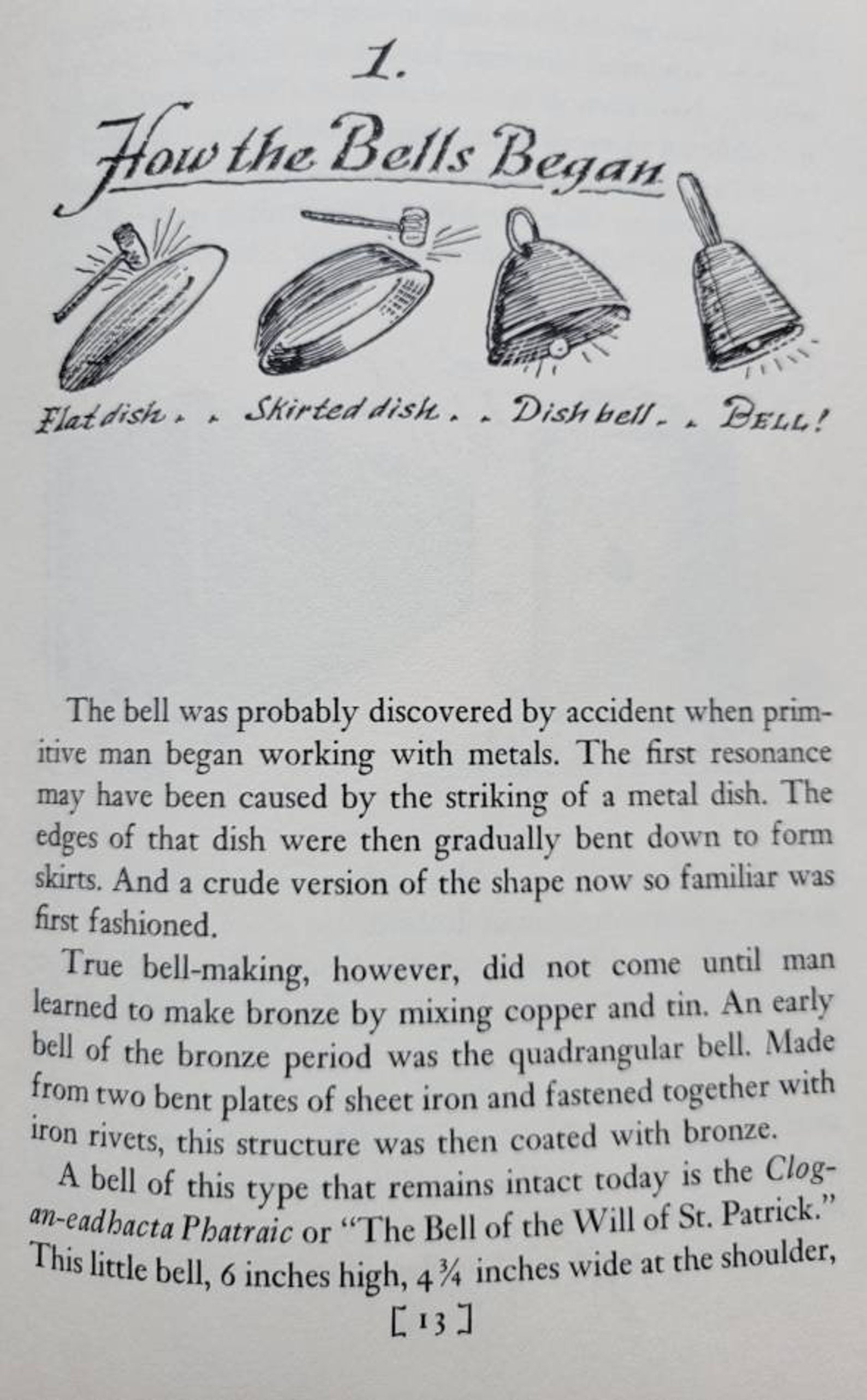 1964 the Little Book of Bells Eric Hatch History Nature - Etsy