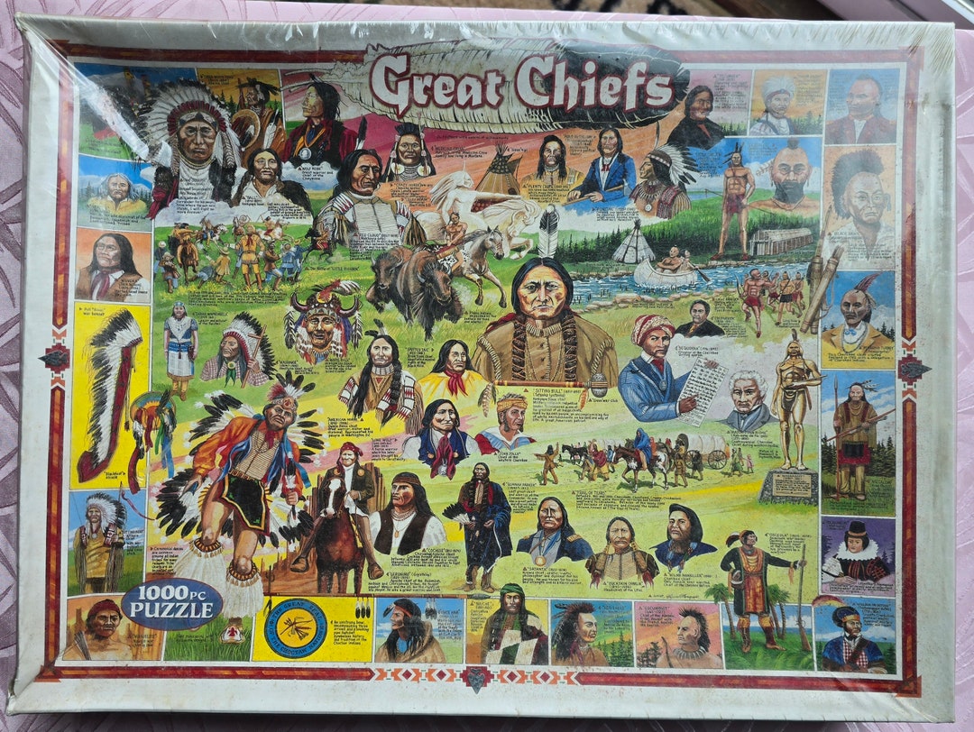 Great Chiefs, Jigsaw Puzzle, 1000 Piece, New, Sealed, Sitting Bull ...
