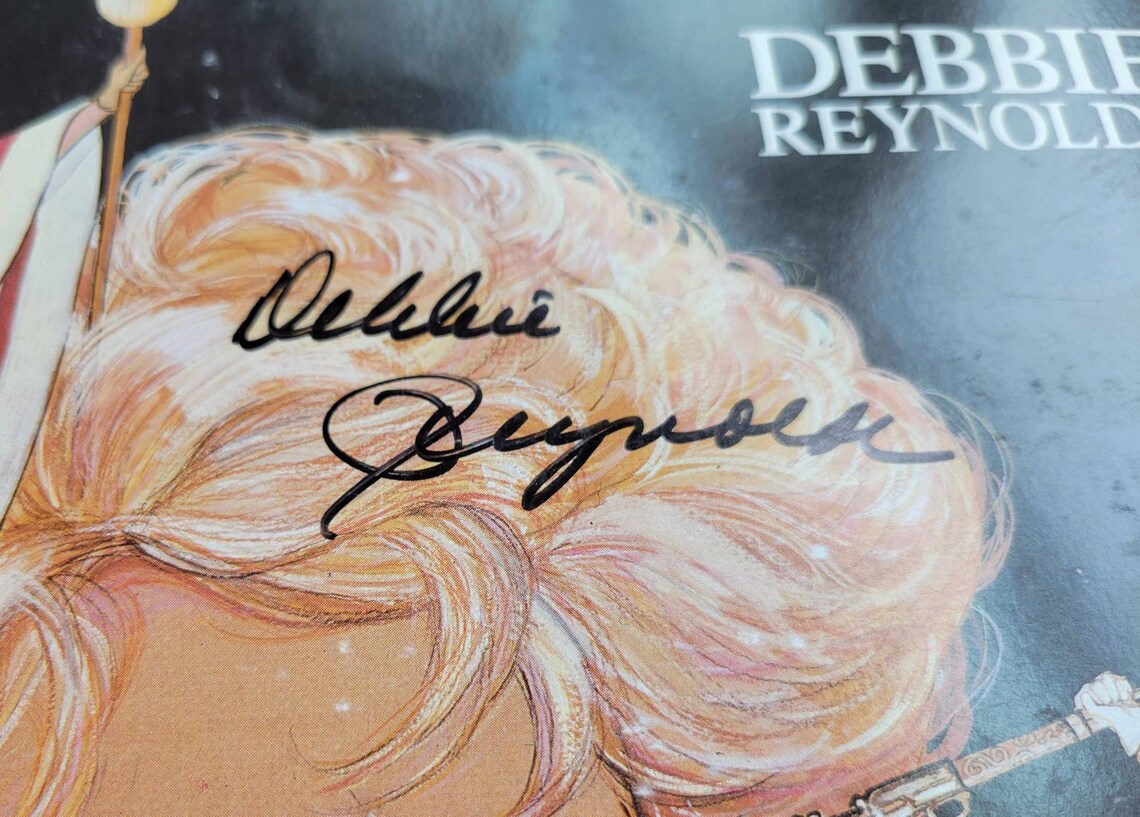 1980's Vintage Debbie Reynolds Signed Autographed | Etsy