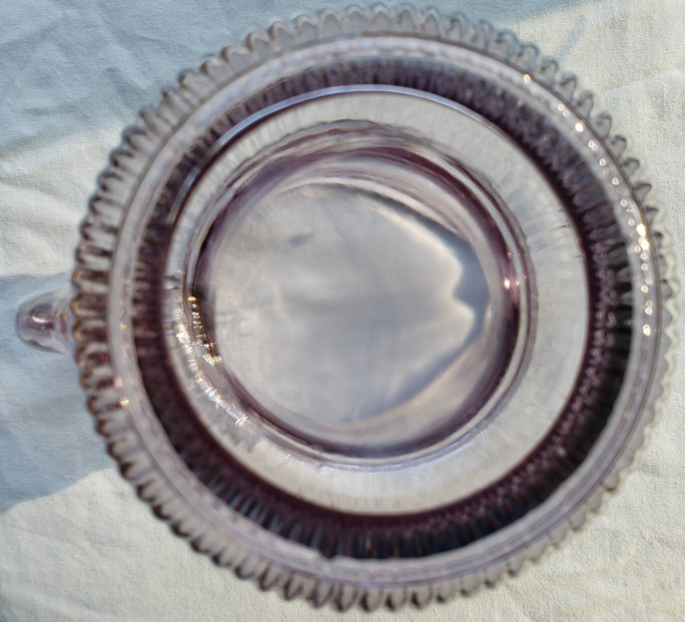 Vintage Creamer Syrup Carafe Purple Amethyst Glass - Etsy