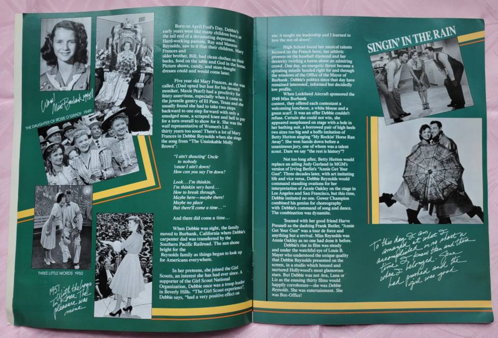 1980's Vintage Debbie Reynolds Signed Autographed - Etsy