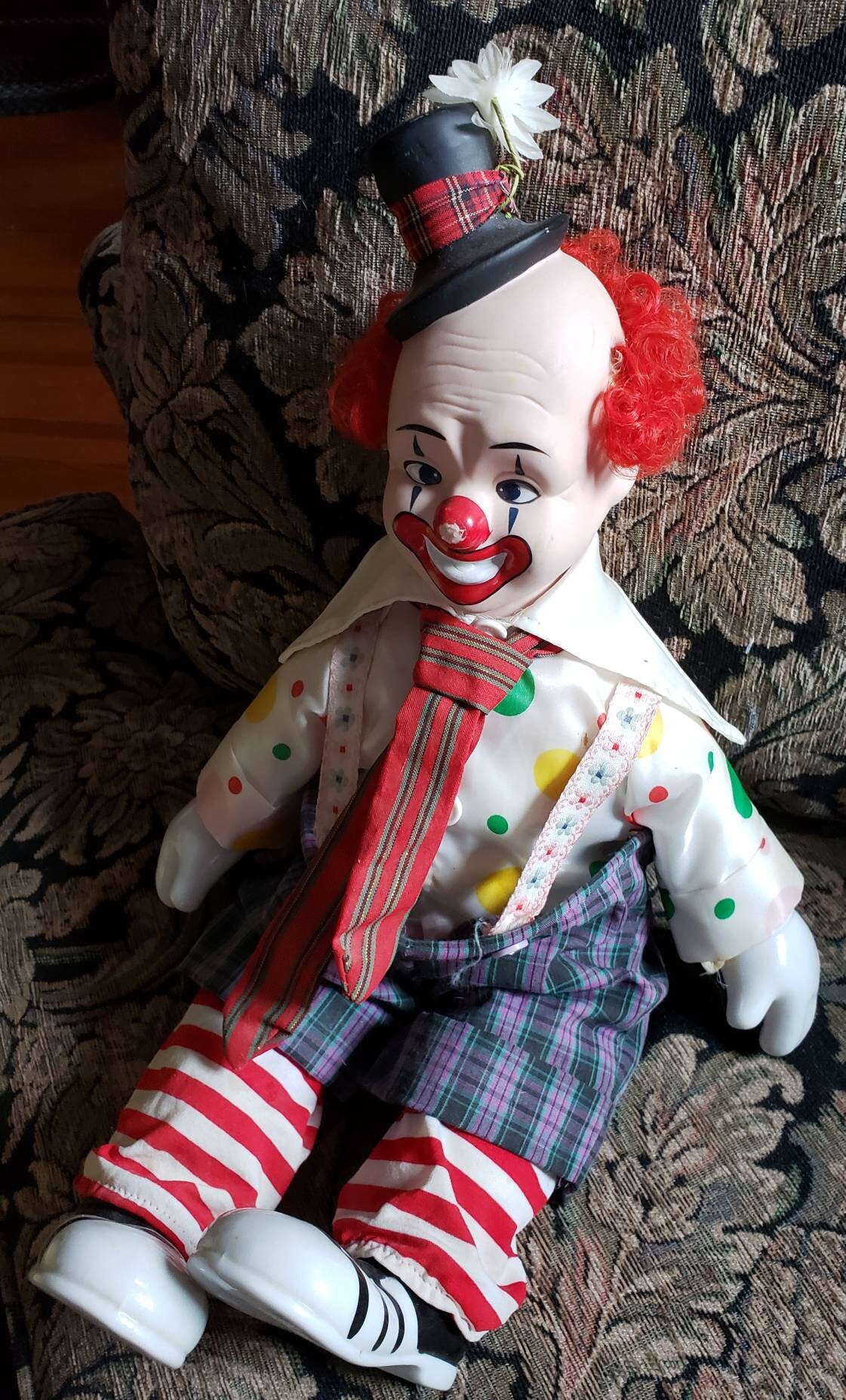 Chester the Musical Clown Porcelain Clown Musical Doll - Etsy