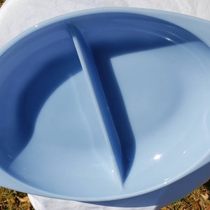 Delphite, Pyrex, Casserole, Bluebelle, Divided, Serving, Bowl, 1-1/2 ...