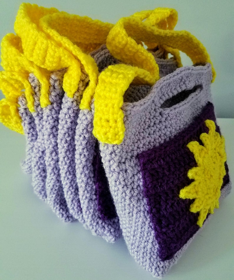 Crochet Girl Rapunzel Bag / Purse Rapunzel Party Accessory - Etsy