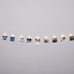 LED Clothes Peg Photo Hanger, Self Adhesive Battery Operated Display - Etsy