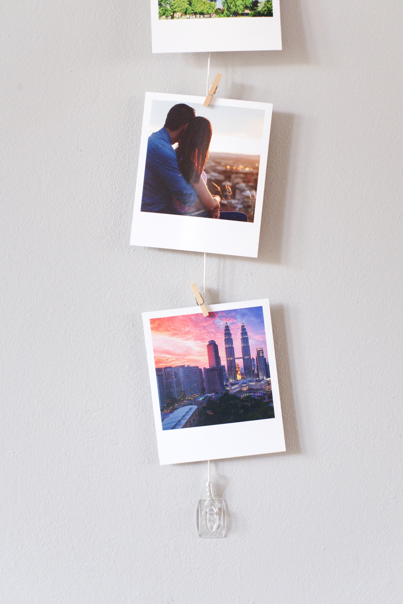 Vertical Cable Photo Display Room Decor Clothespeg Wire | Etsy