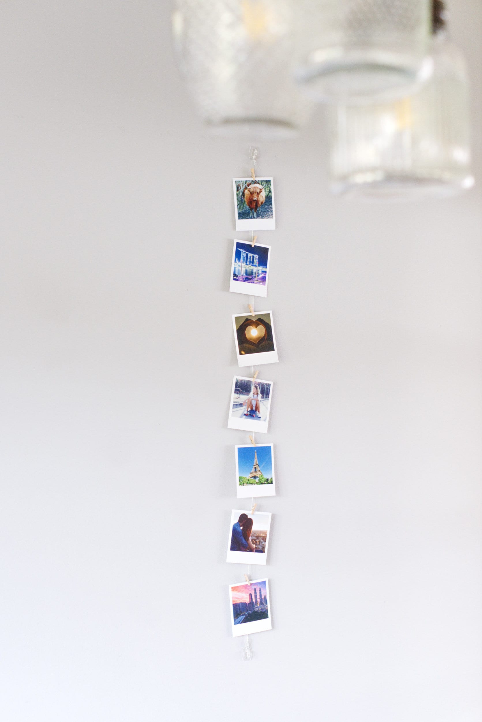 Vertical Cable Photo Display Room Decor Clothespeg Wire | Etsy