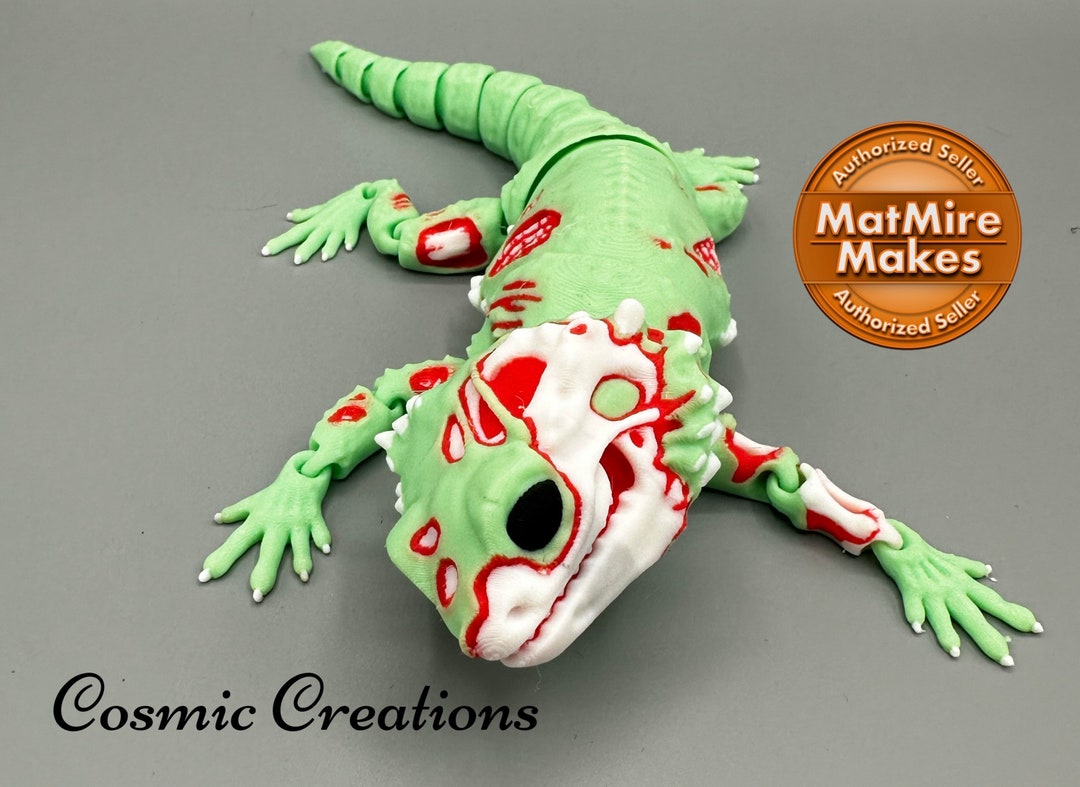 3D Printed Zombie Bearded Dragon - Etsy