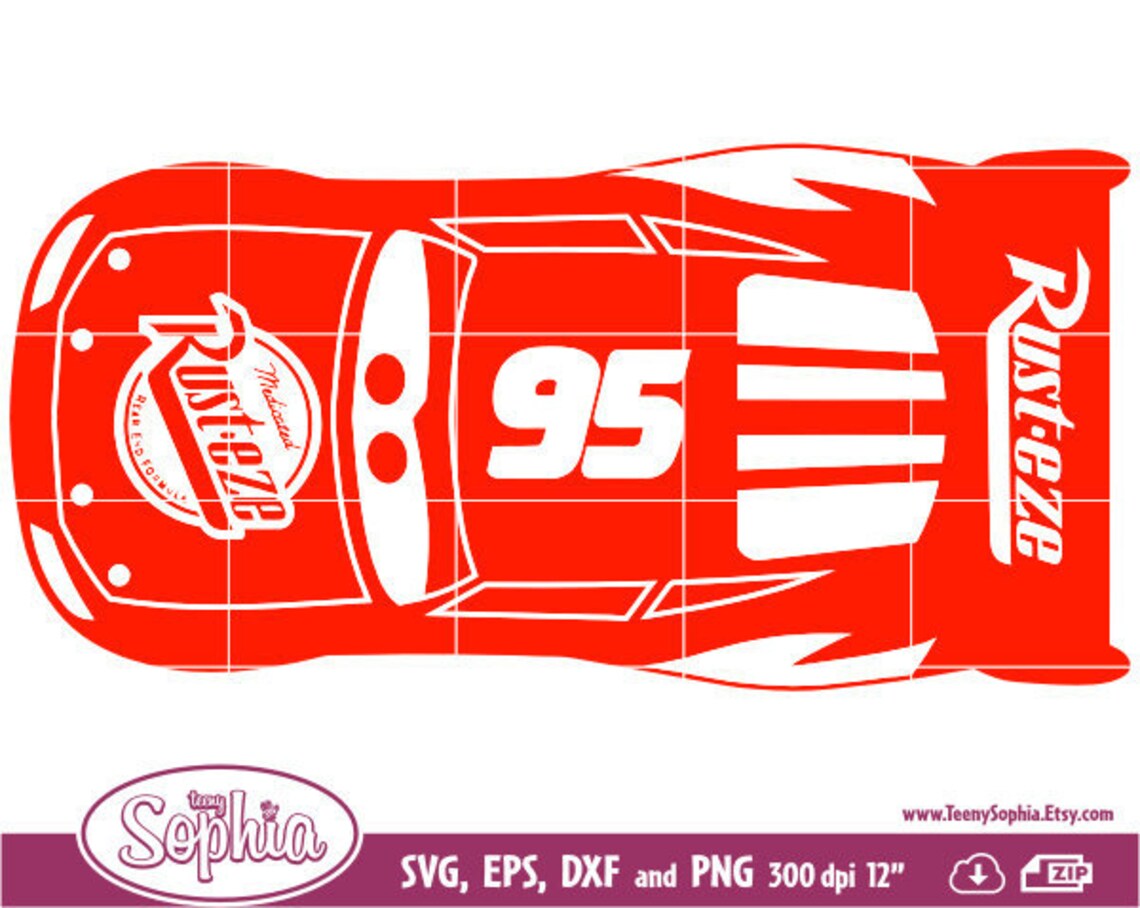 Disney Cars Lightning McQueen Clipart format Svg Cutting for | Etsy
