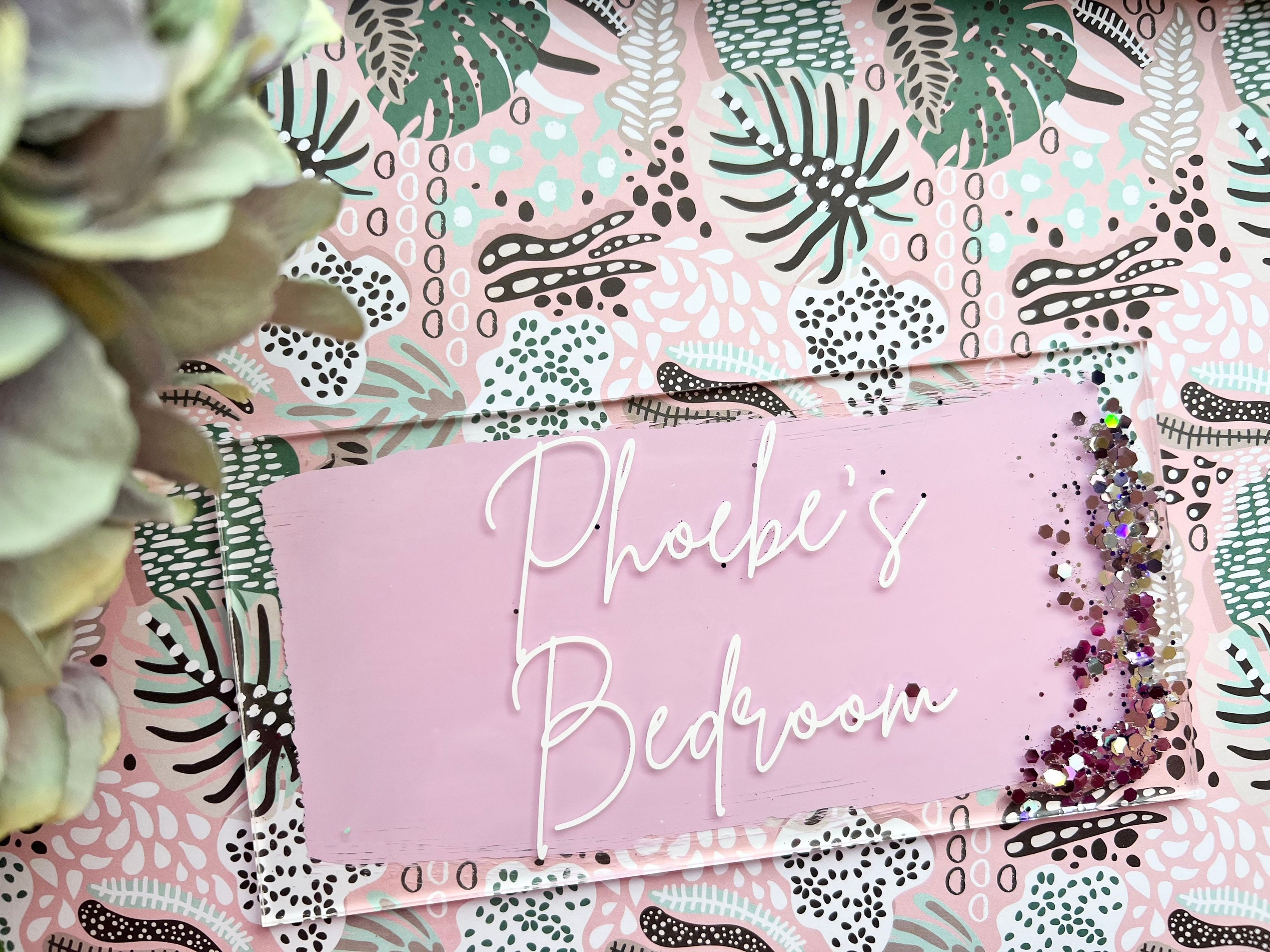 Personalised Acrylic Bedroom Door Sign Custom Room Name - Etsy UK