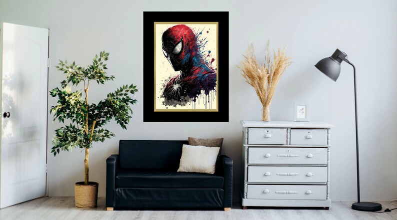Spiderman Poster, Poster Printable, Spiderman Wall Art, Marvel Poster ...